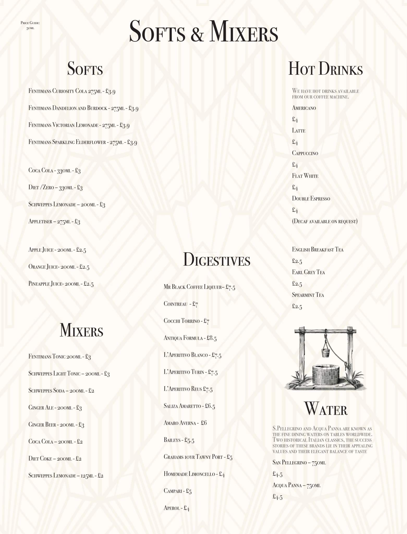Full Drinks Menu - The Library Bristol